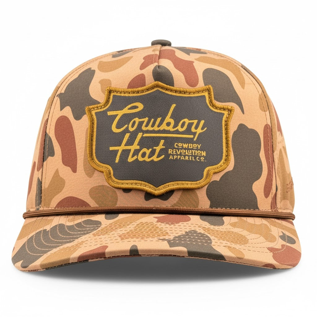 Down South Camo Cowboy Revolution Rope Hat | Camo Performance Style